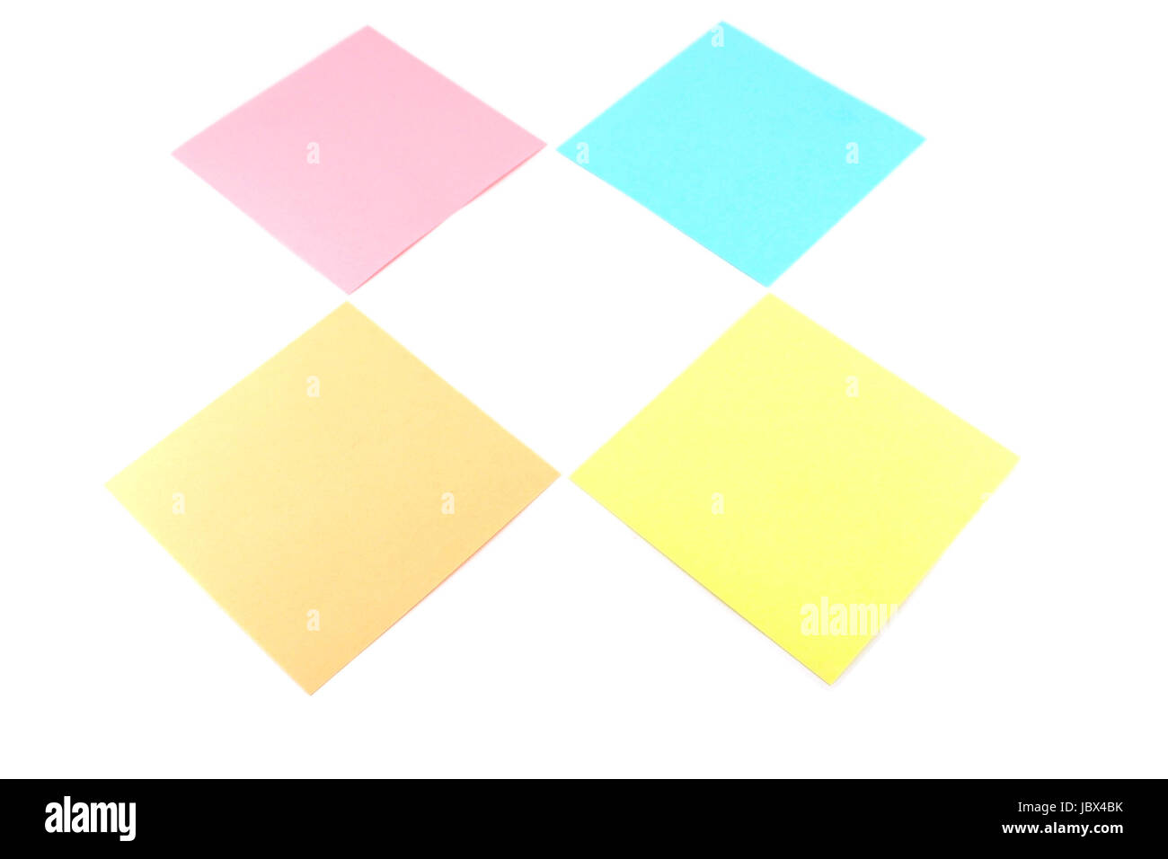 Color reminder notes over white Stock Photo - Alamy