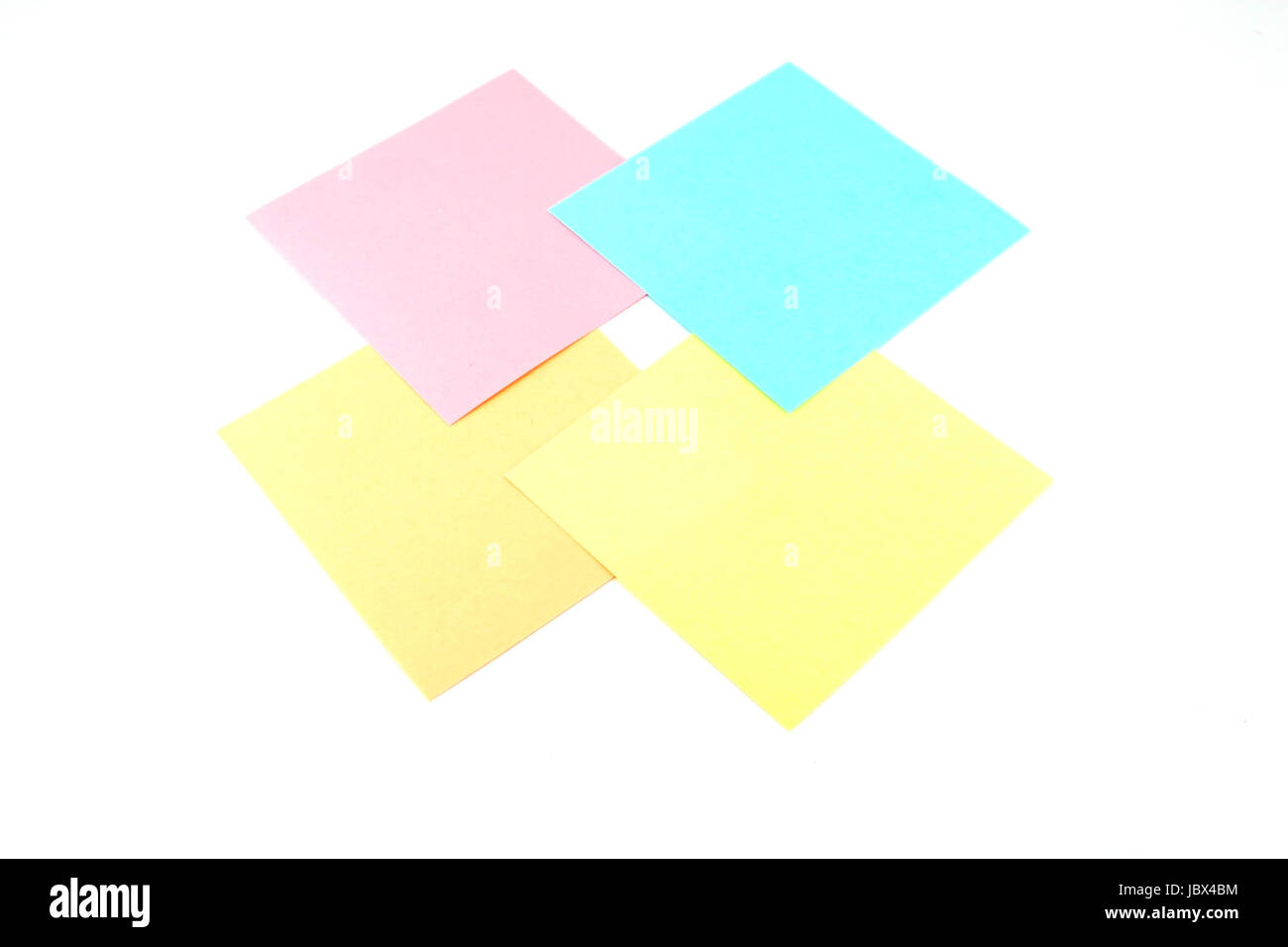 Color reminder notes over white Stock Photo - Alamy