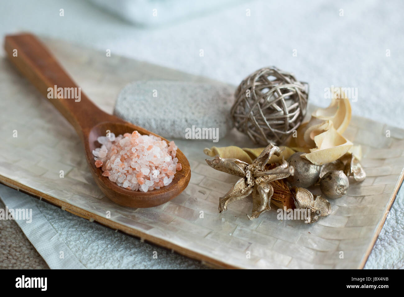 beauty and spa display Stock Photo - Alamy
