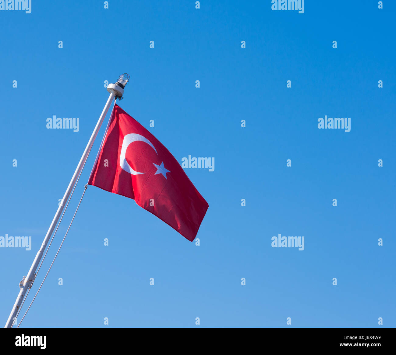turkish flag hanging in the streets of Istanbul Stock Photo - Alamy