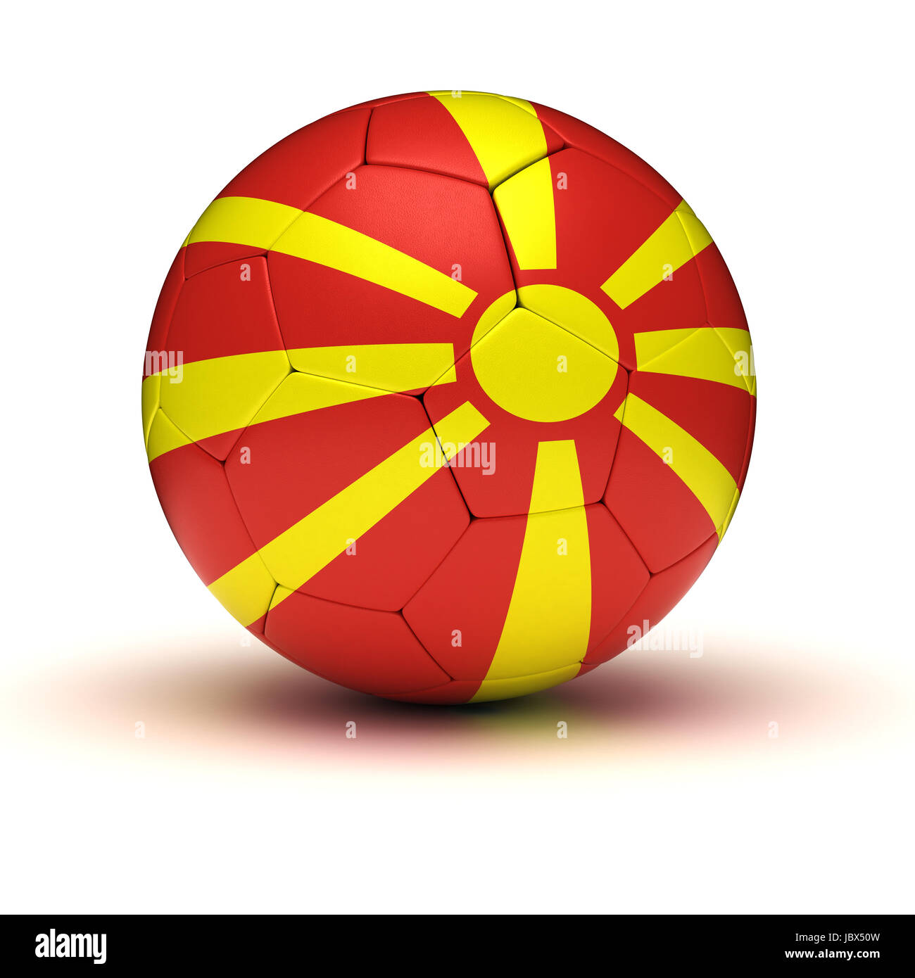 Macedonian Football (isolated with clipping path Stock Photo - Alamy