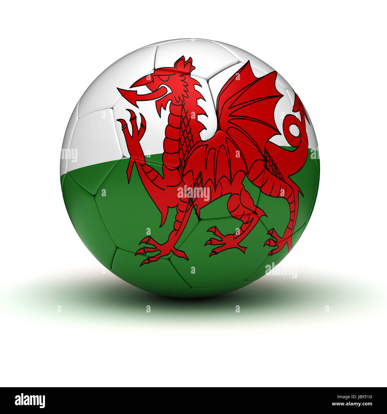 Welsh Football (isolated with clipping path Stock Photo - Alamy