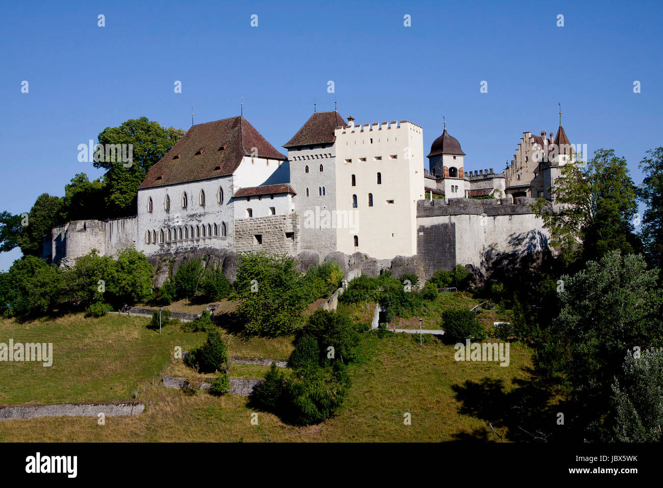 the castle of lenzburg,aargau Stock Photo - Alamy