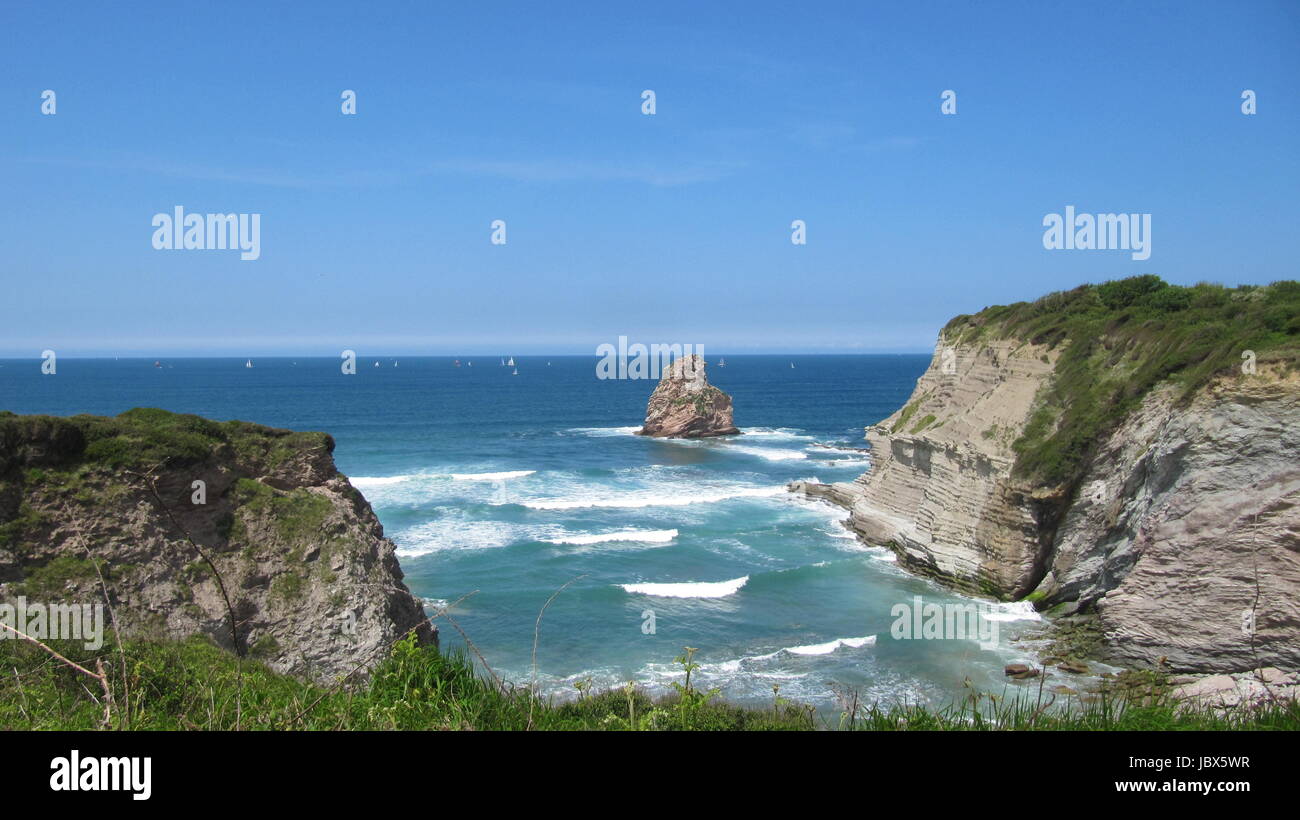 Basque france beach path hi-res stock photography and images - Alamy