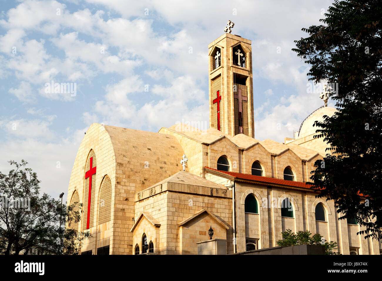 in amman jordan the chatolic church and the cross for religion Stock ...