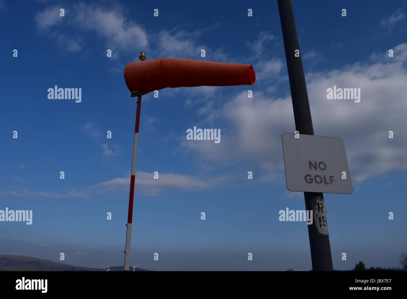 Orange windsock hi-res stock photography and images - Alamy