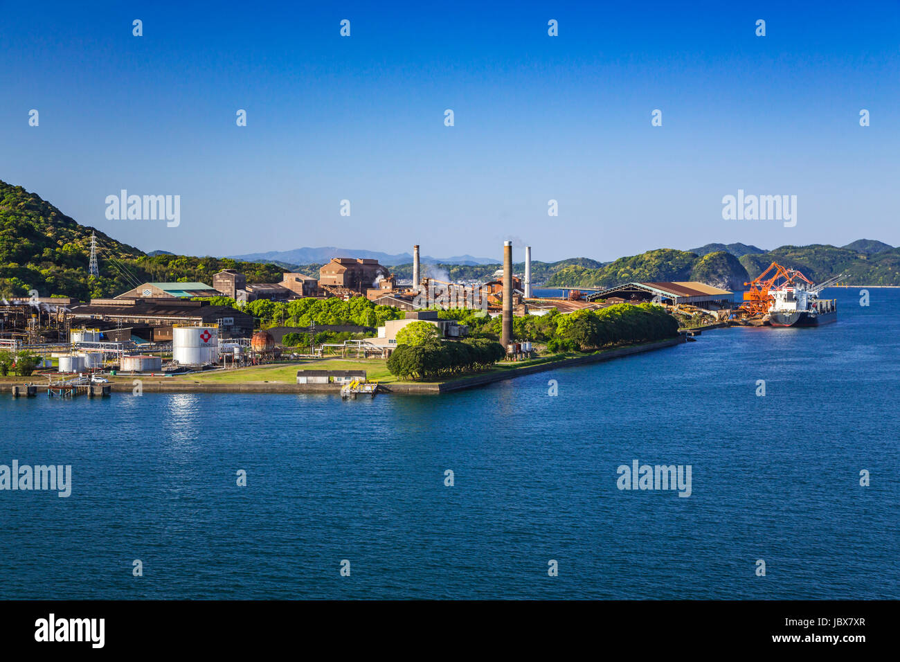 The Hososhima, Myazaki port, on the eastern coast of the Miyazaki ...