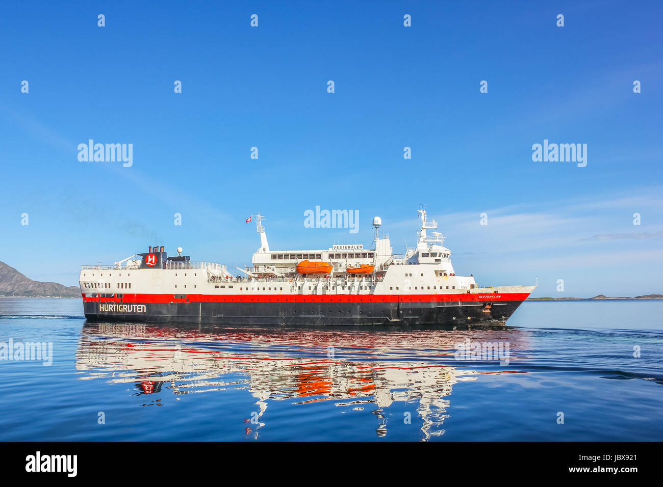 Hurtigruten Norwegian Fjords Stock Photo - Alamy