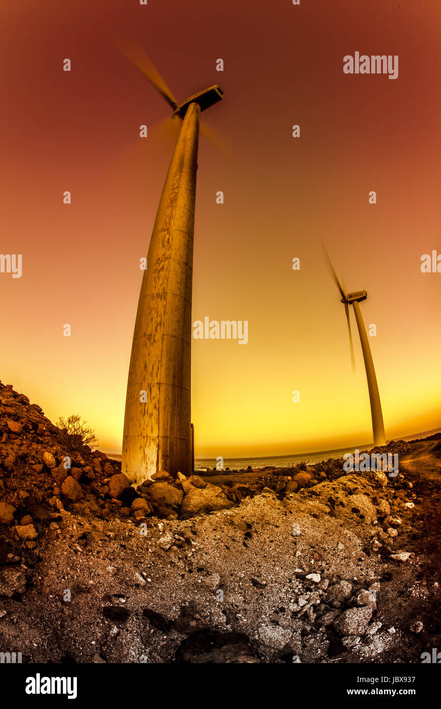 Wind energy facility powerhouse power plant power station wind turbine ...