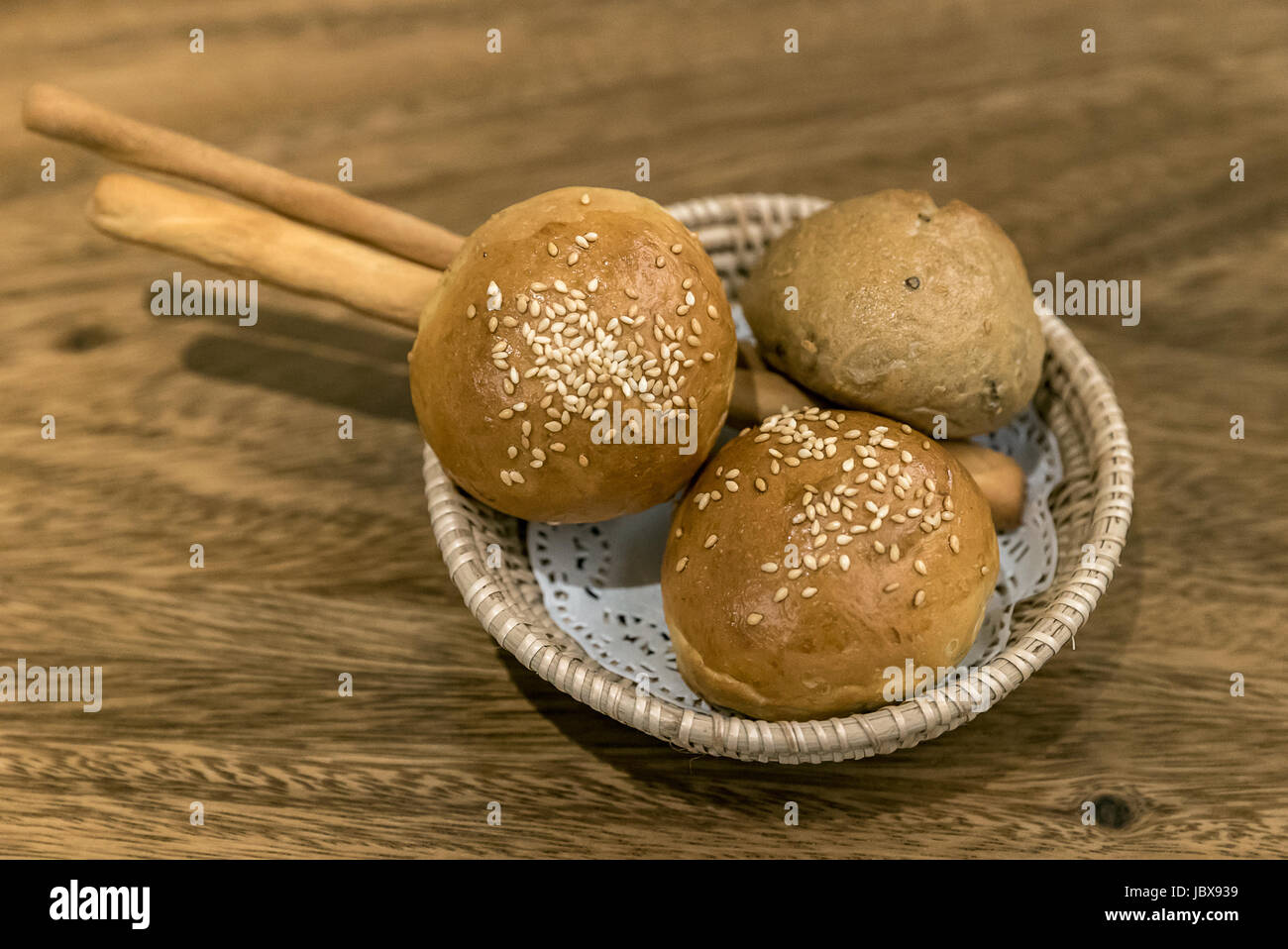 Dinner roll bread for dinner Stock Photo - Alamy