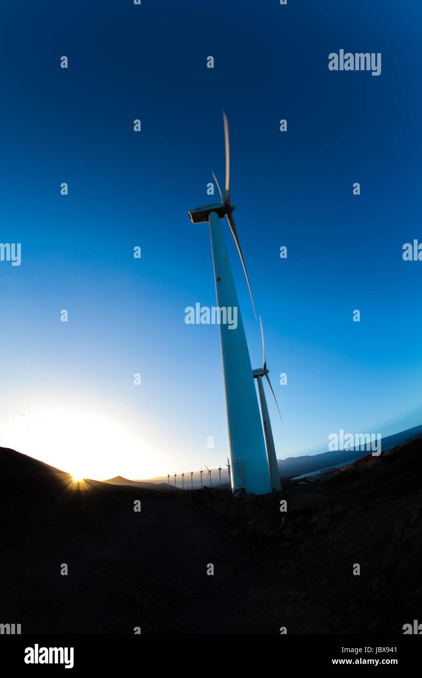 Wind energy facility powerhouse power plant power station wind turbine ...