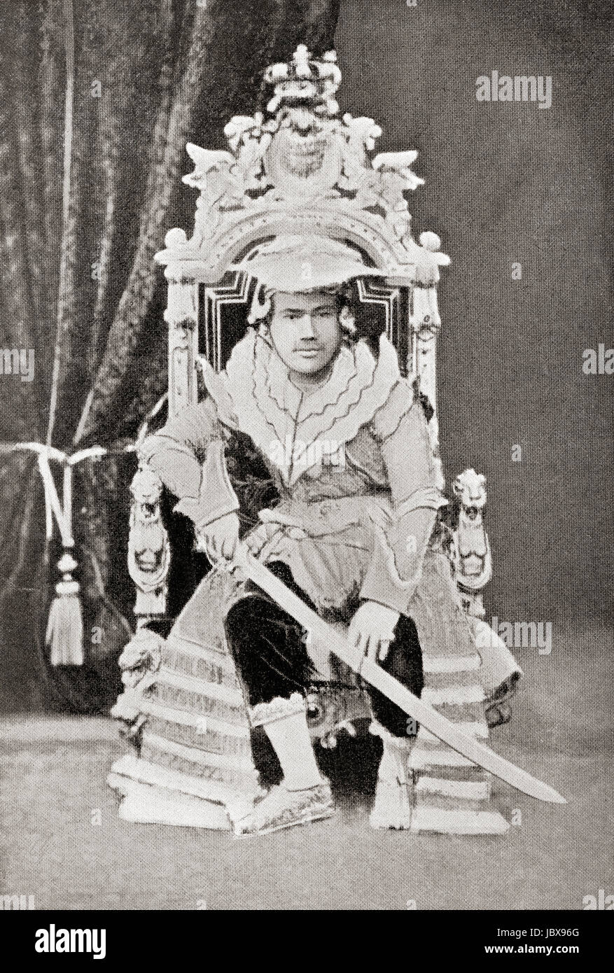 Thibaw Min, aka Thebaw or Theebaw, 1859 – 1916. Prince of Thibaw and ...