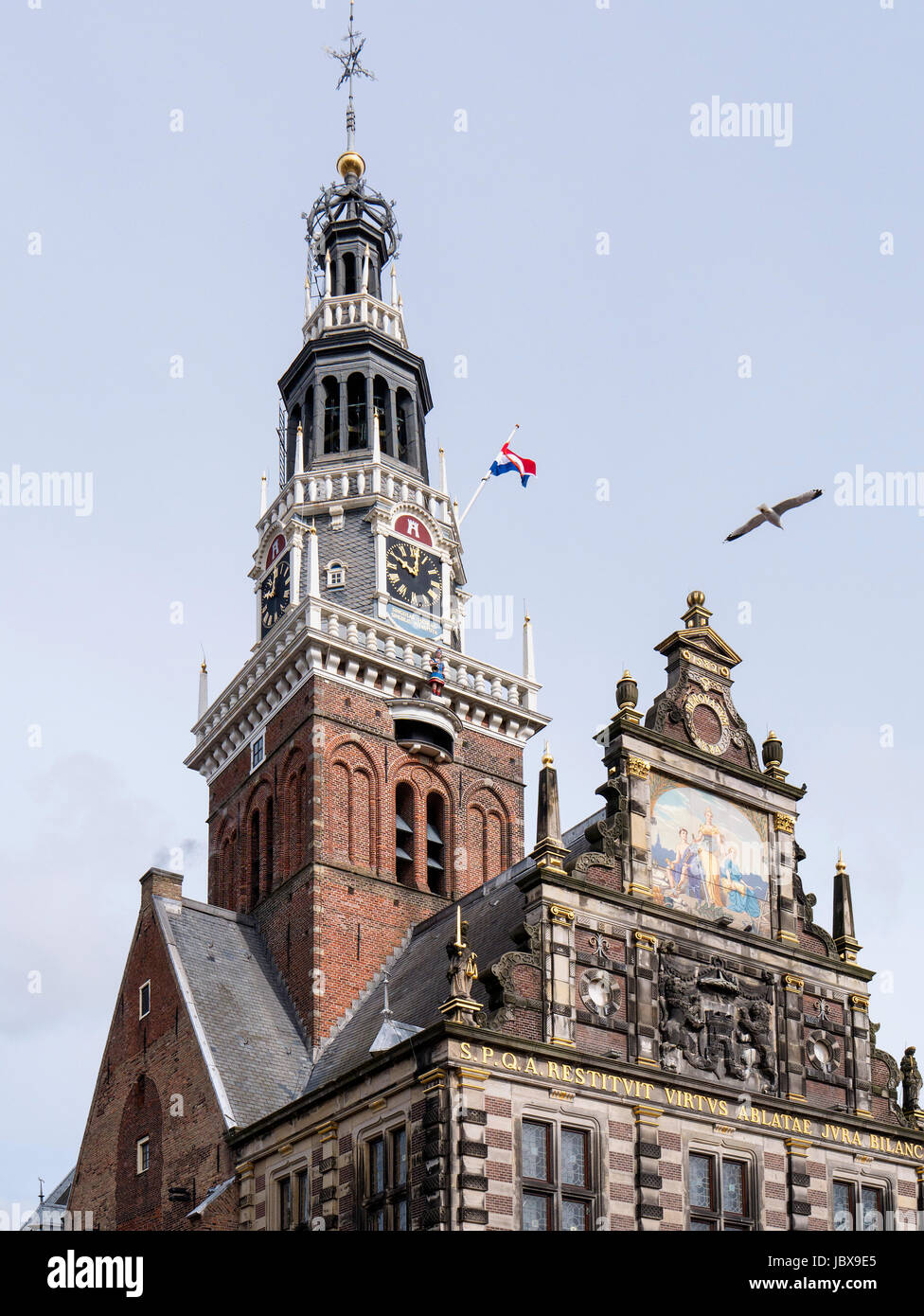 Waaggebouw at Kaasmarkt-Cheese market in Alkmaar, Province North ...