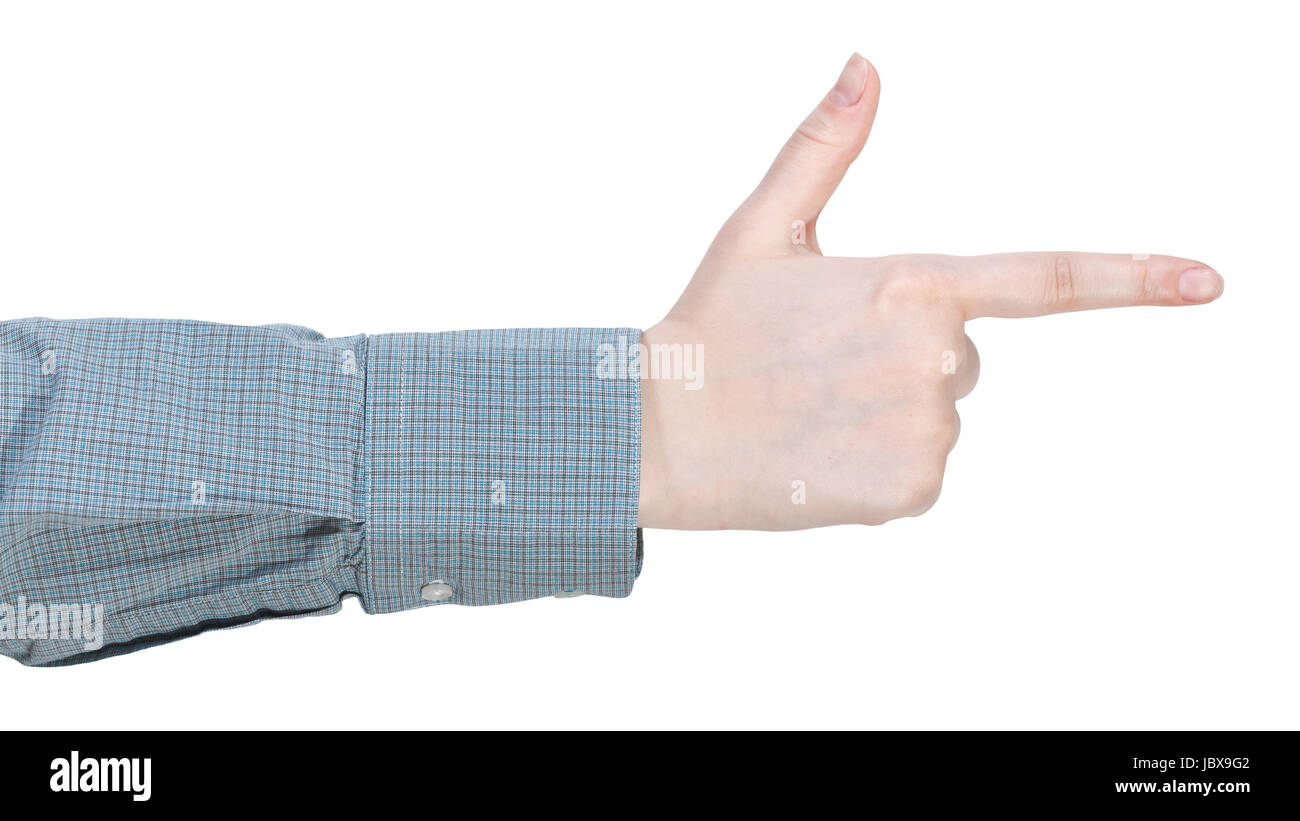 Man Pointing Finger Gun Gesture High Resolution Stock Photography and ... Man Pointing Finger Gun Gesture High Resolution Stock Photography and ...