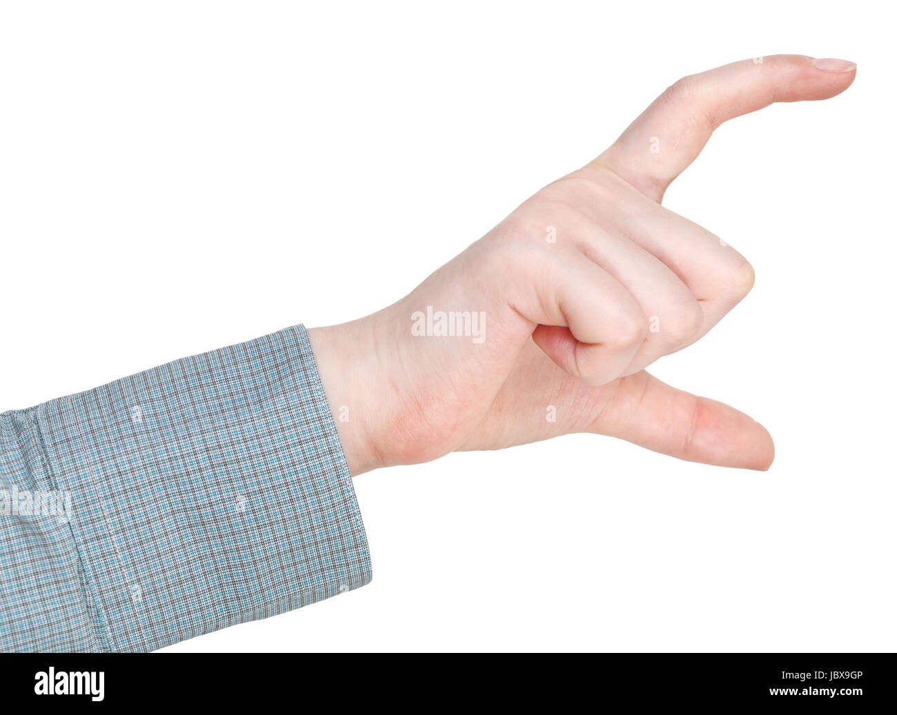 large size - hand gesture isolated on white background Stock Photo - Alamy