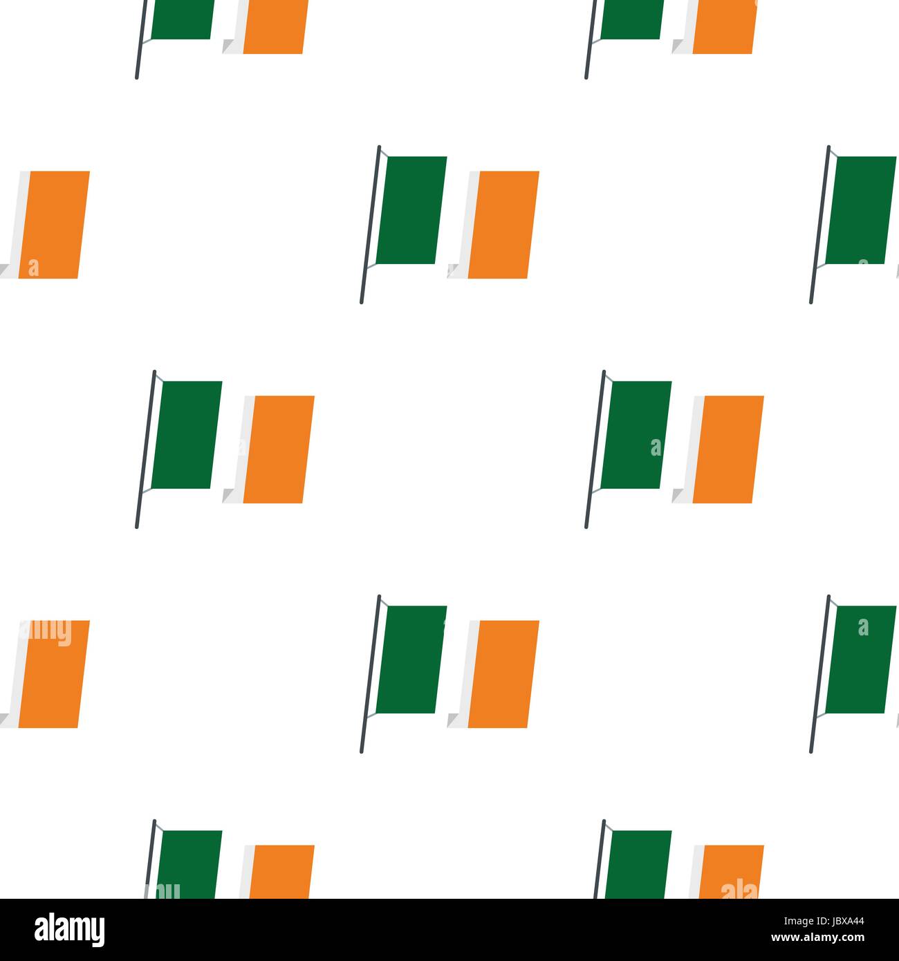 Waving flag of Ireland pattern seamless Stock Vector Image & Art - Alamy
