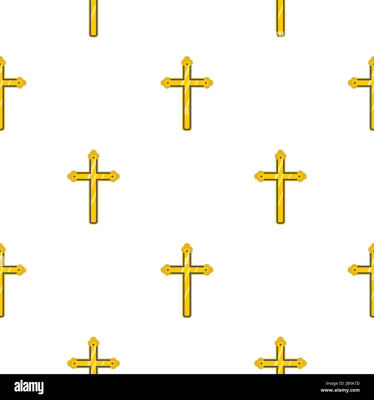 Christian Cross Pattern Background