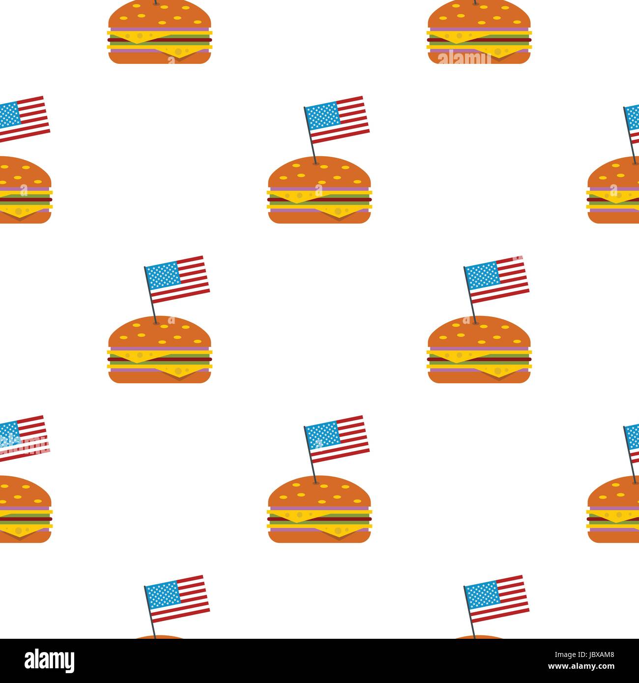 Hamburger pattern seamless Stock Vector Image & Art - Alamy