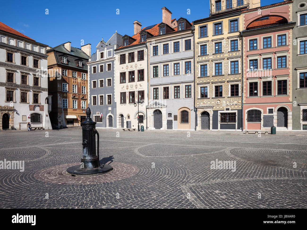 City of Warsaw in Poland, Old Town Market Square (Polish: Rynek Starego ...