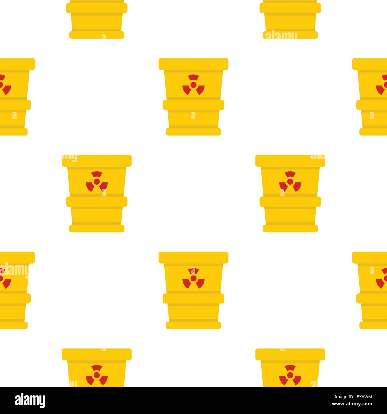 Trashcan containing radioactive waste pattern Stock Vector Image & Art ...