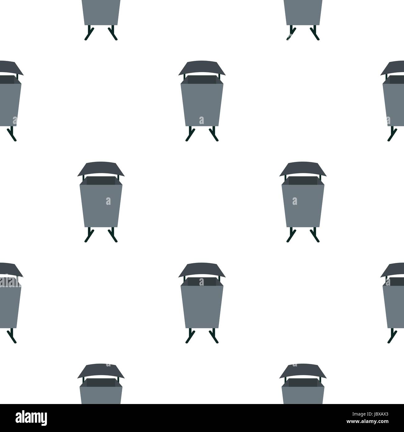 Metal rubbish bin pattern seamless Stock Vector Image & Art - Alamy