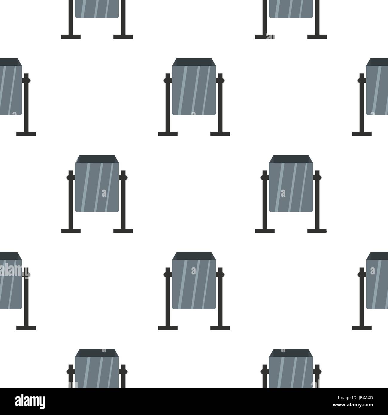 Grey metal dust bin pattern seamless Stock Vector Image & Art - Alamy