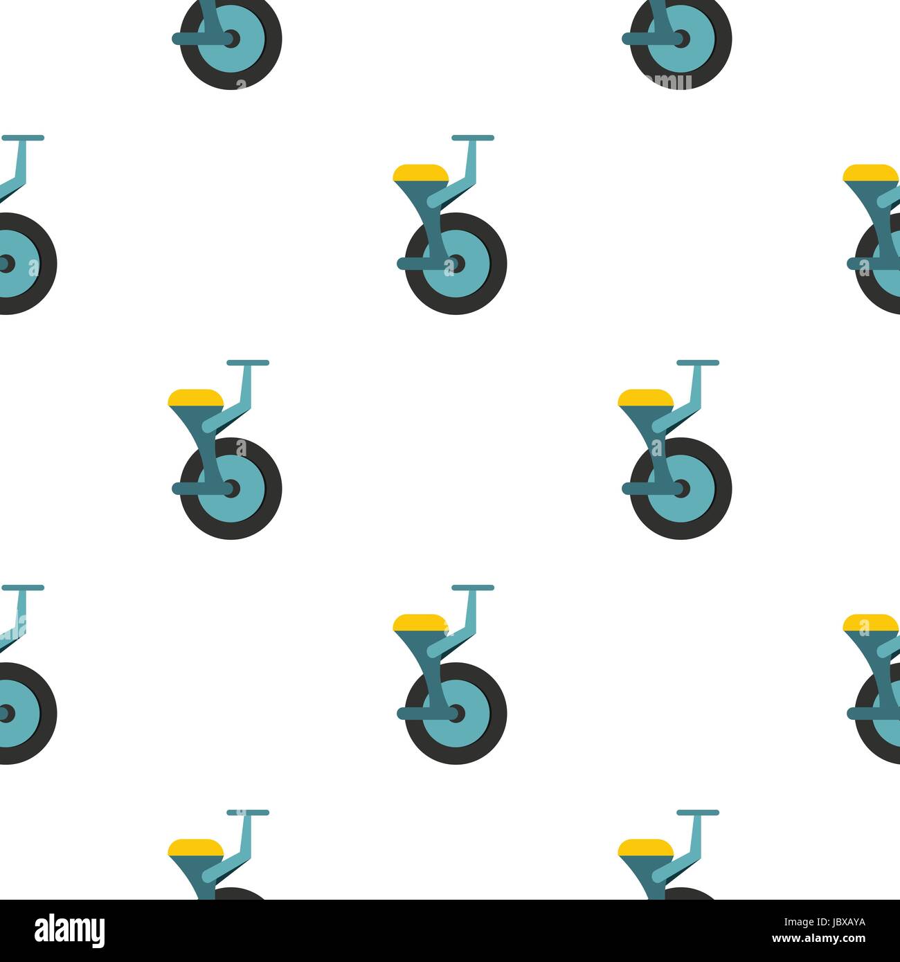 Blue unicycle Stock Vector Images - Alamy