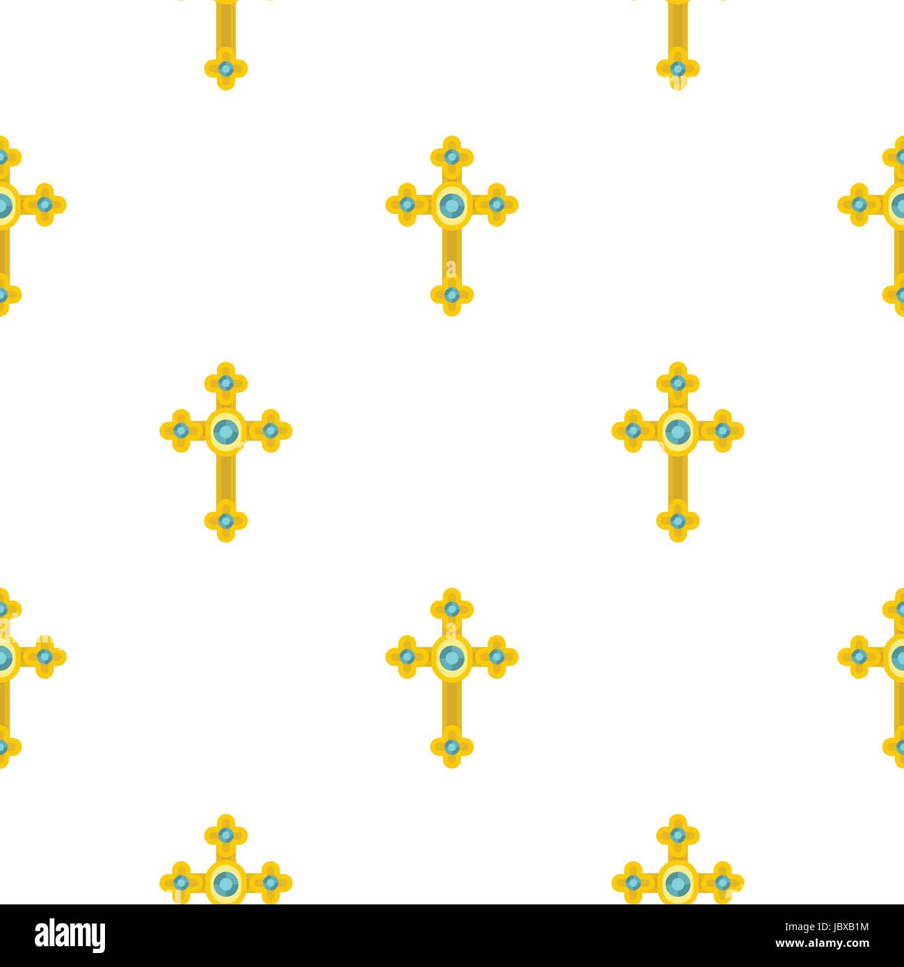 Golden cross with diamonds pattern seamless Stock Vector Image & Art ...