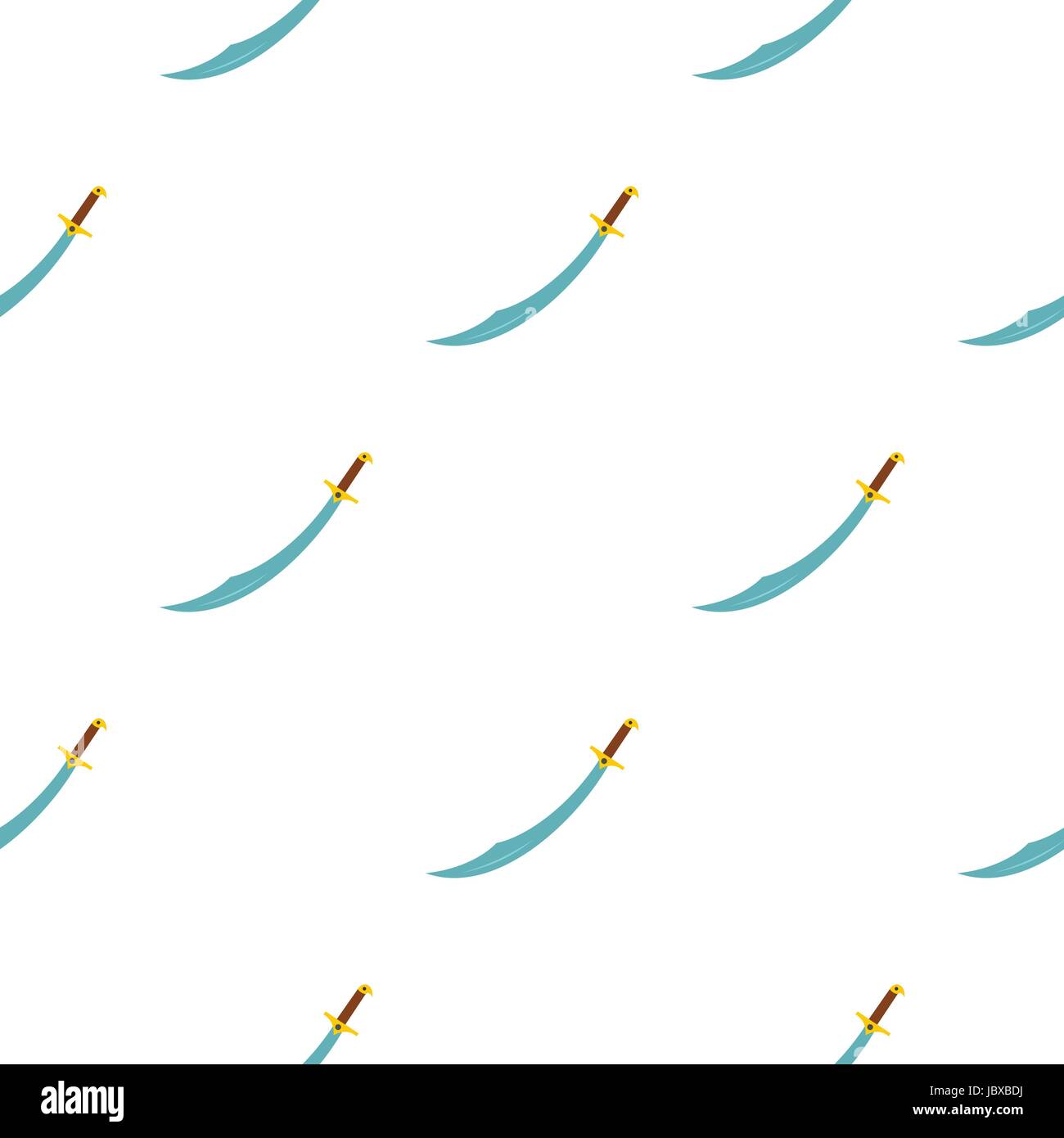Arabian scimitar sword pattern seamless Stock Vector Image & Art - Alamy