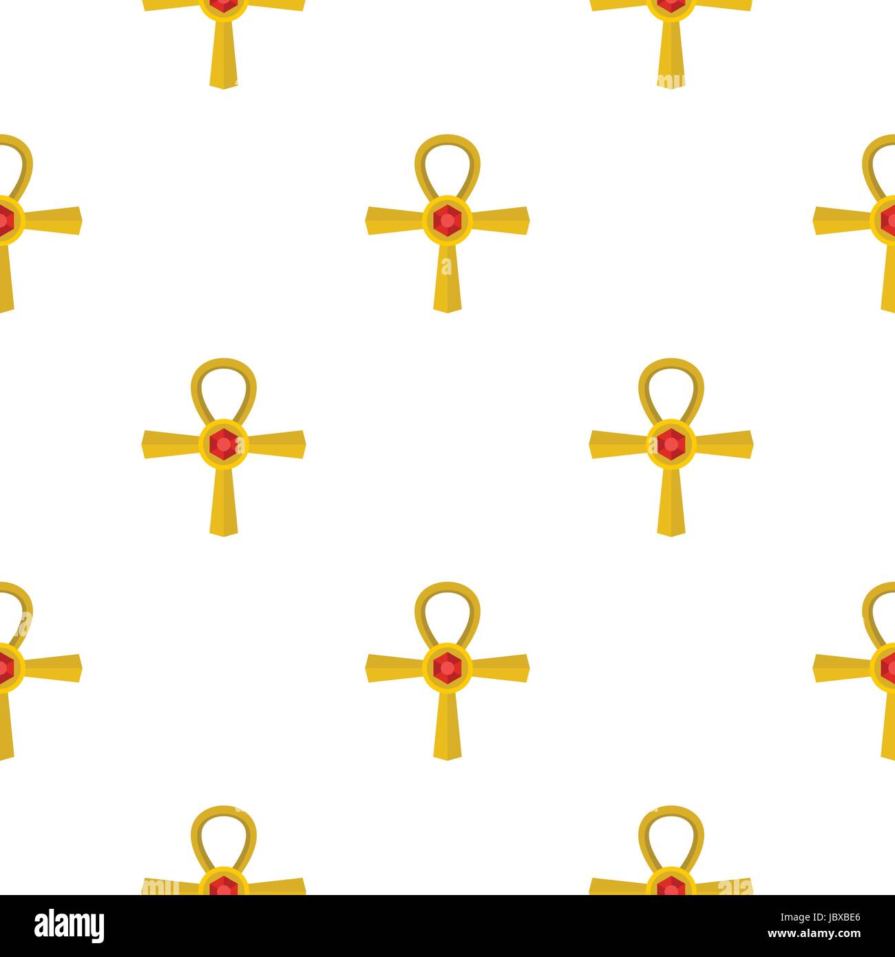 Golden Ankh symbol pattern seamless Stock Vector Image & Art - Alamy