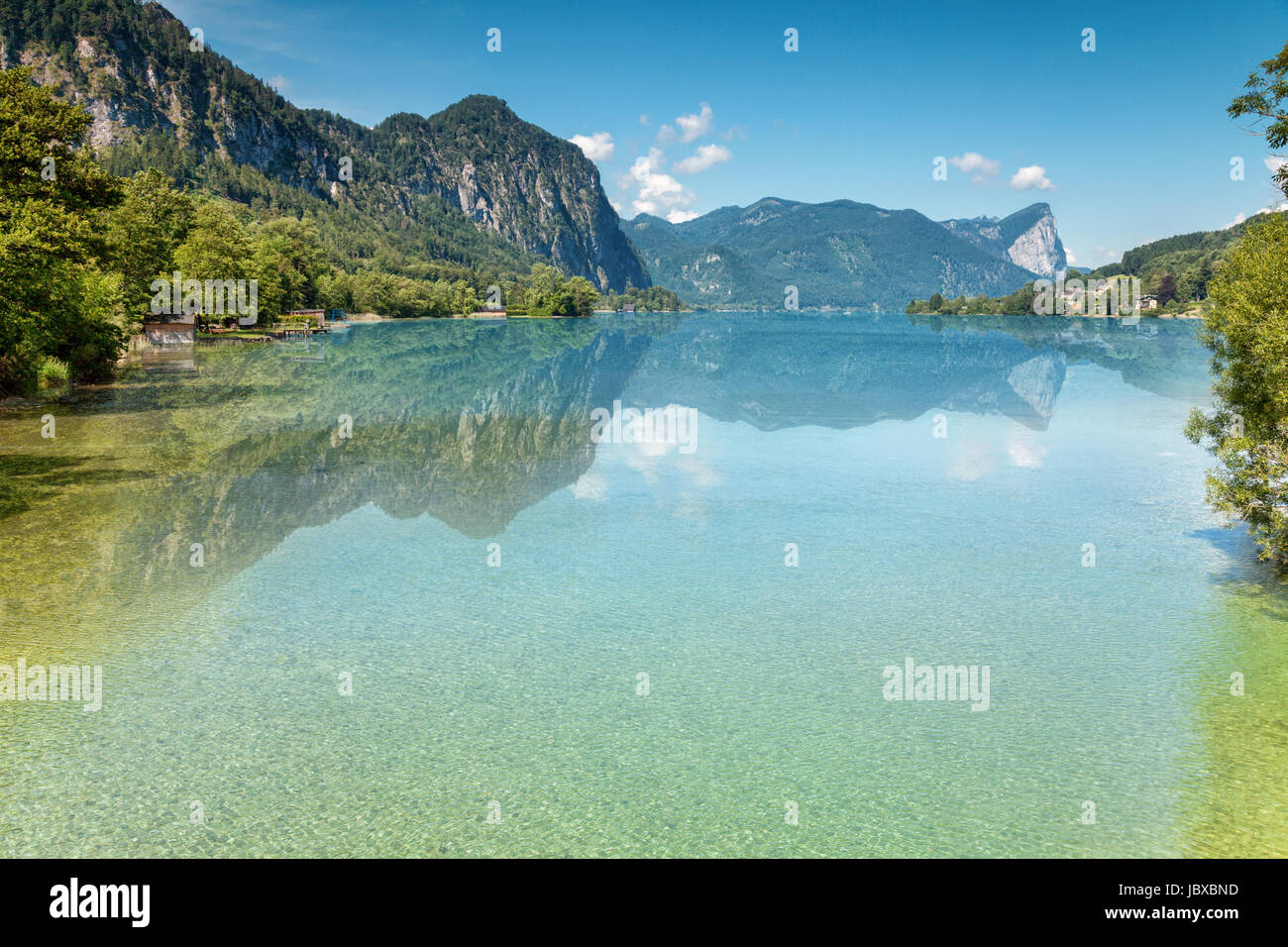 Austria salzkammergut moon lake mondsee hi-res stock photography and ...