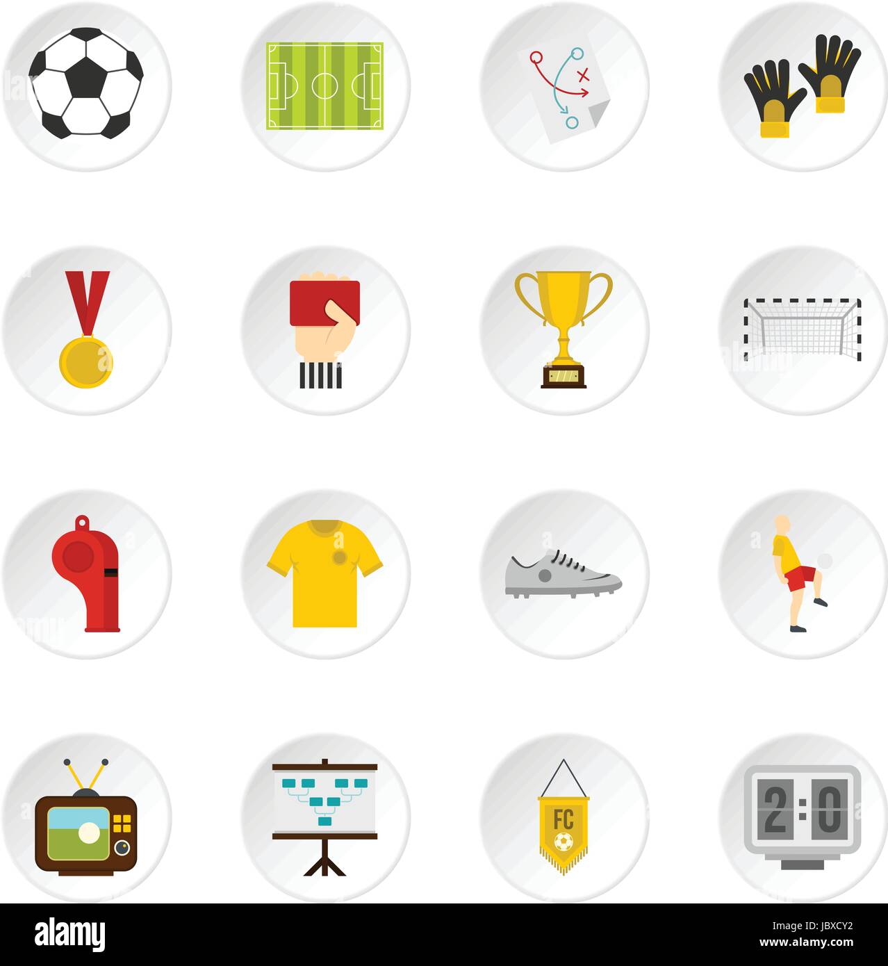 Football player icons in Cut Out Stock Images & Pictures - Alamy