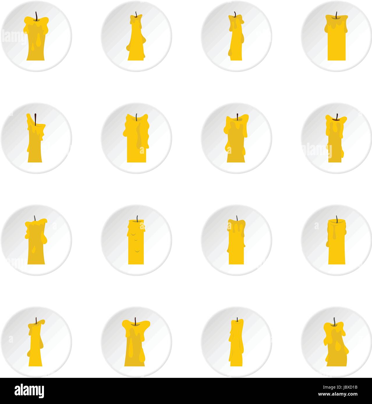 Icons collection with simple forms Cut Out Stock Images & Pictures - Alamy