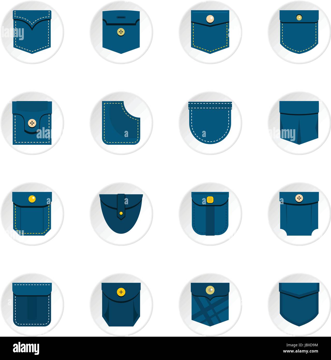 Pocket types icons set in flat style Stock Vector Image & Art - Alamy Pocket types icons set in flat style Stock Vector Image & Art - Alamy