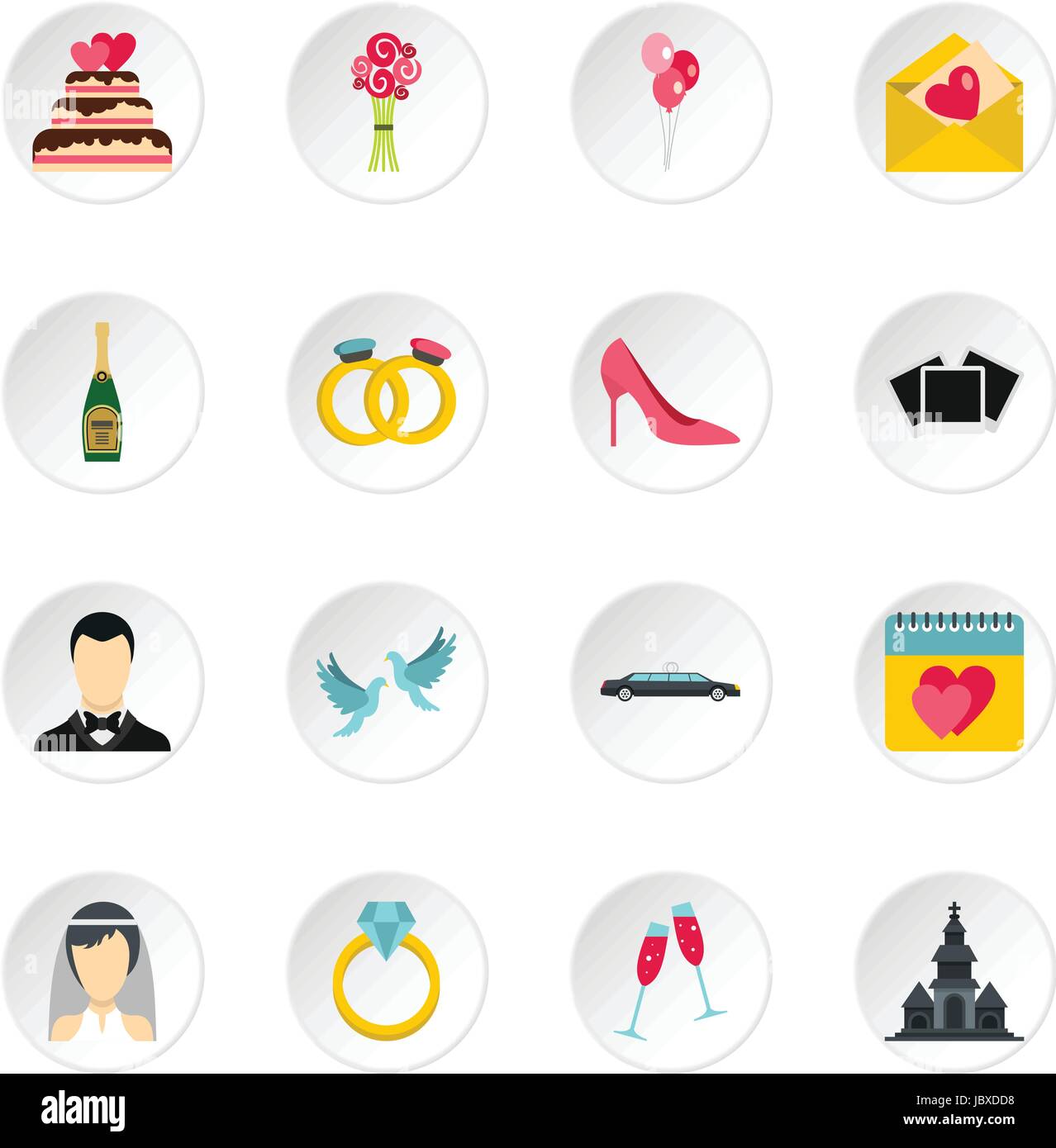 Flat wedding shoes Stock Vector Images - Alamy