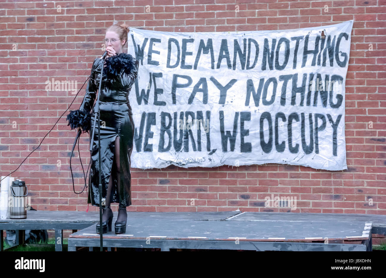 Students demonstrating at the University of Sussex Stock Photo - Alamy