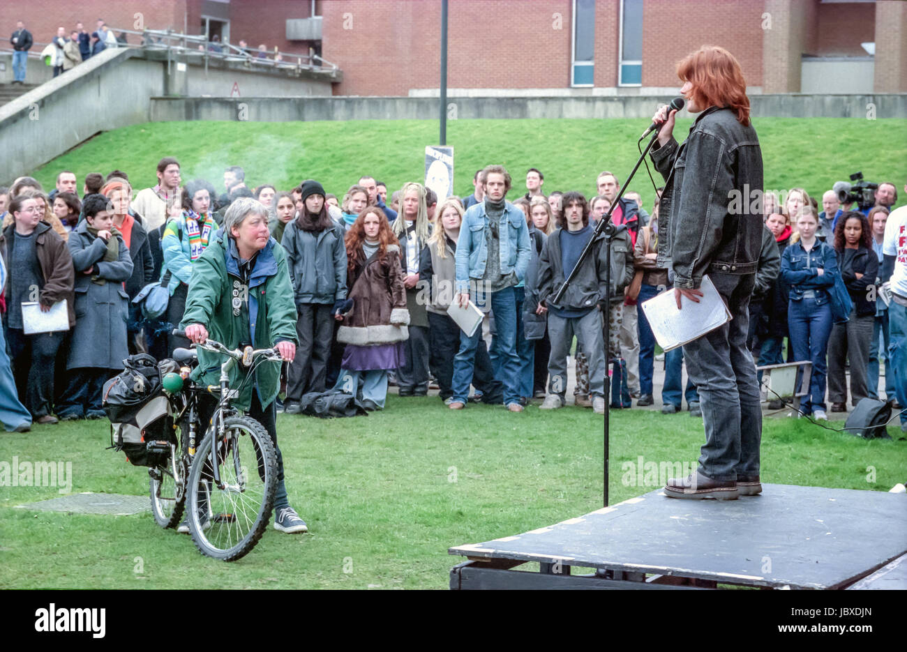 Students demonstrating at the University of Sussex Stock Photo - Alamy