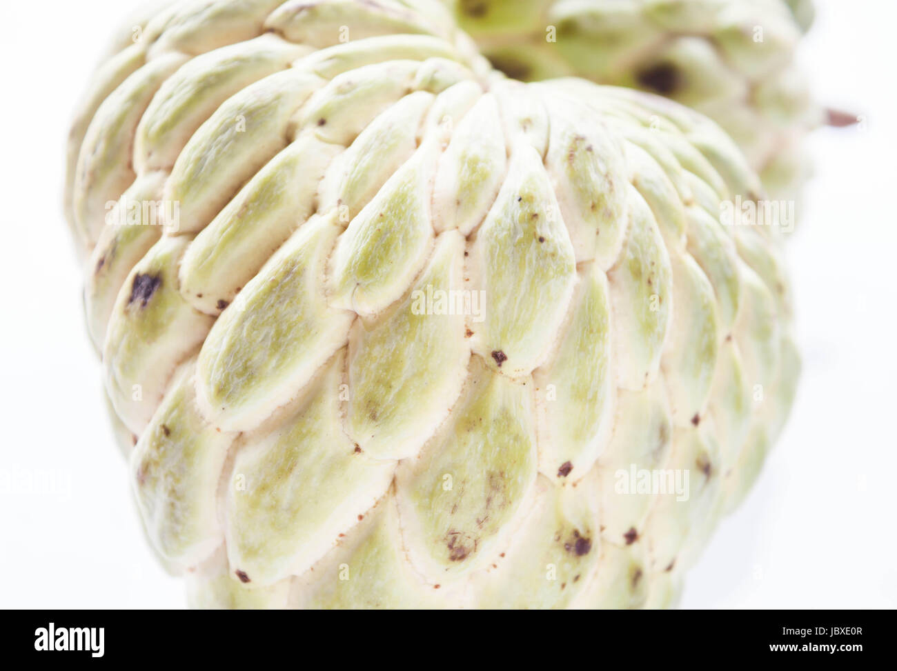 Close up peel texture of unripe custard apple Stock Photo - Alamy