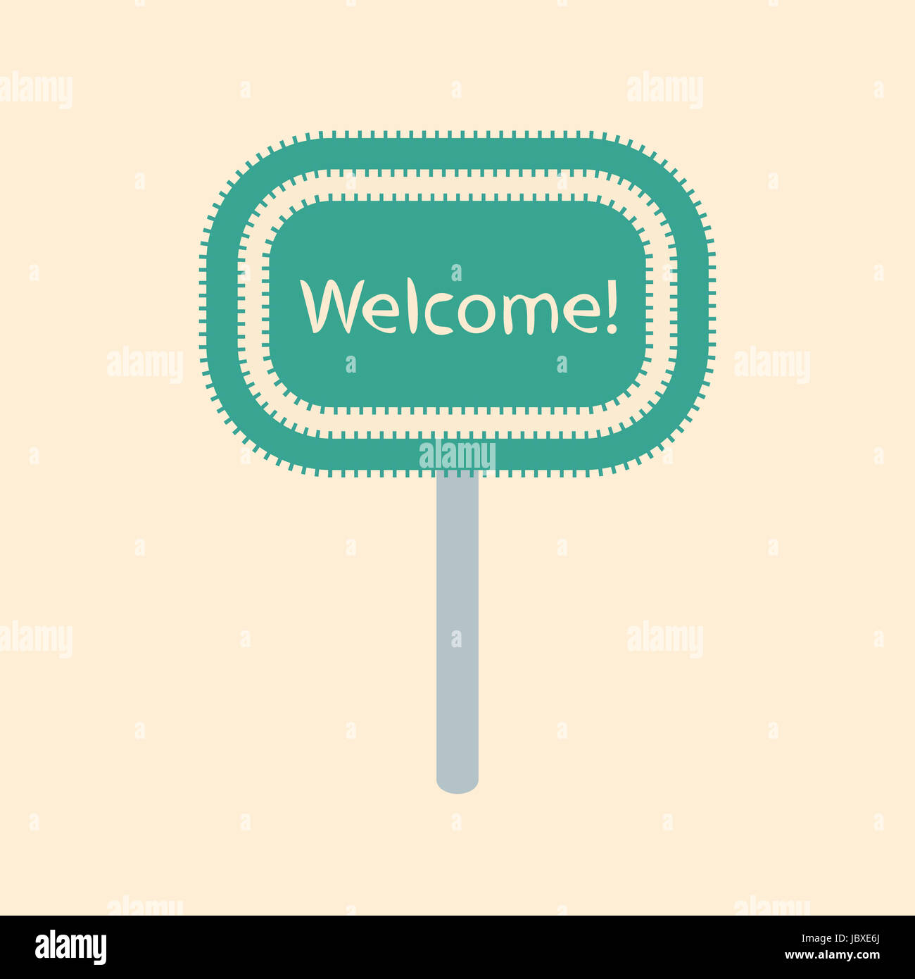 Welcome Notice Roadsign Sign High Resolution Stock Photography and ...