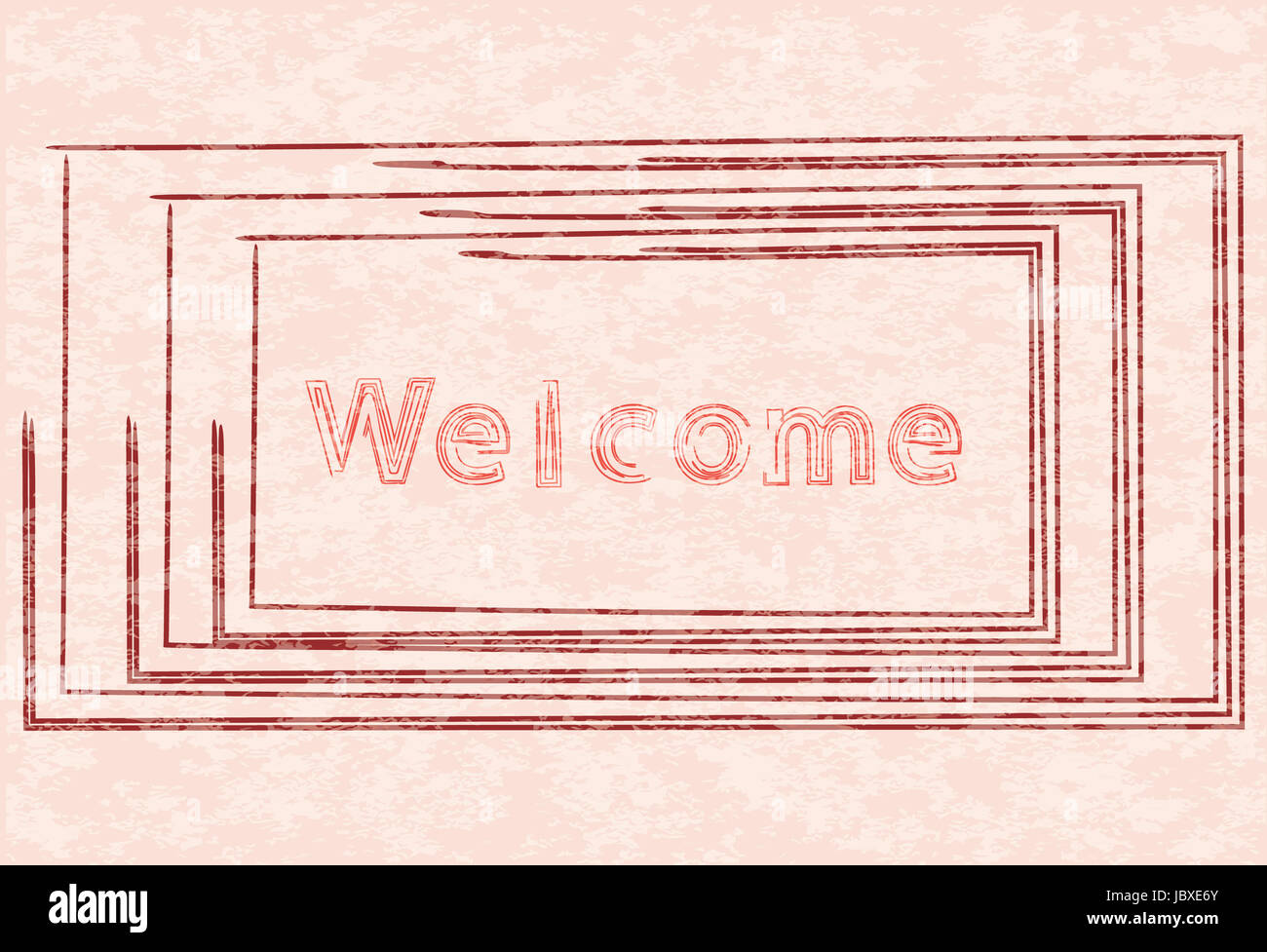 Welcome, greeting sign board, a vector illustration Stock Photo - Alamy