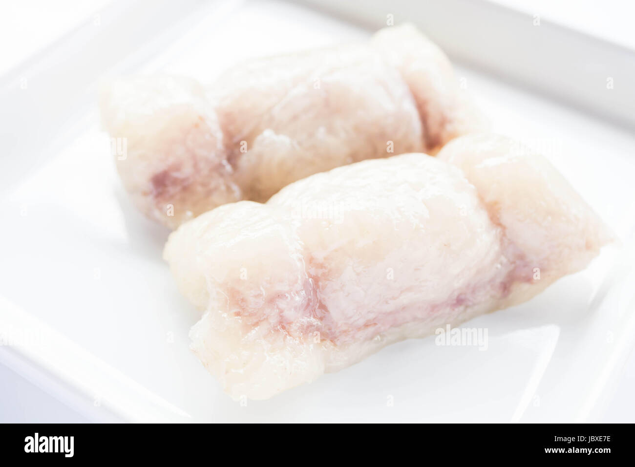 Dessert bunch of mush with banana filling, stock photo Stock Photo - Alamy