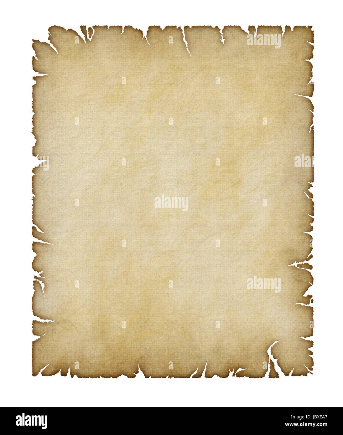 Illustration of old and crumbling parchment Stock Photo - Alamy