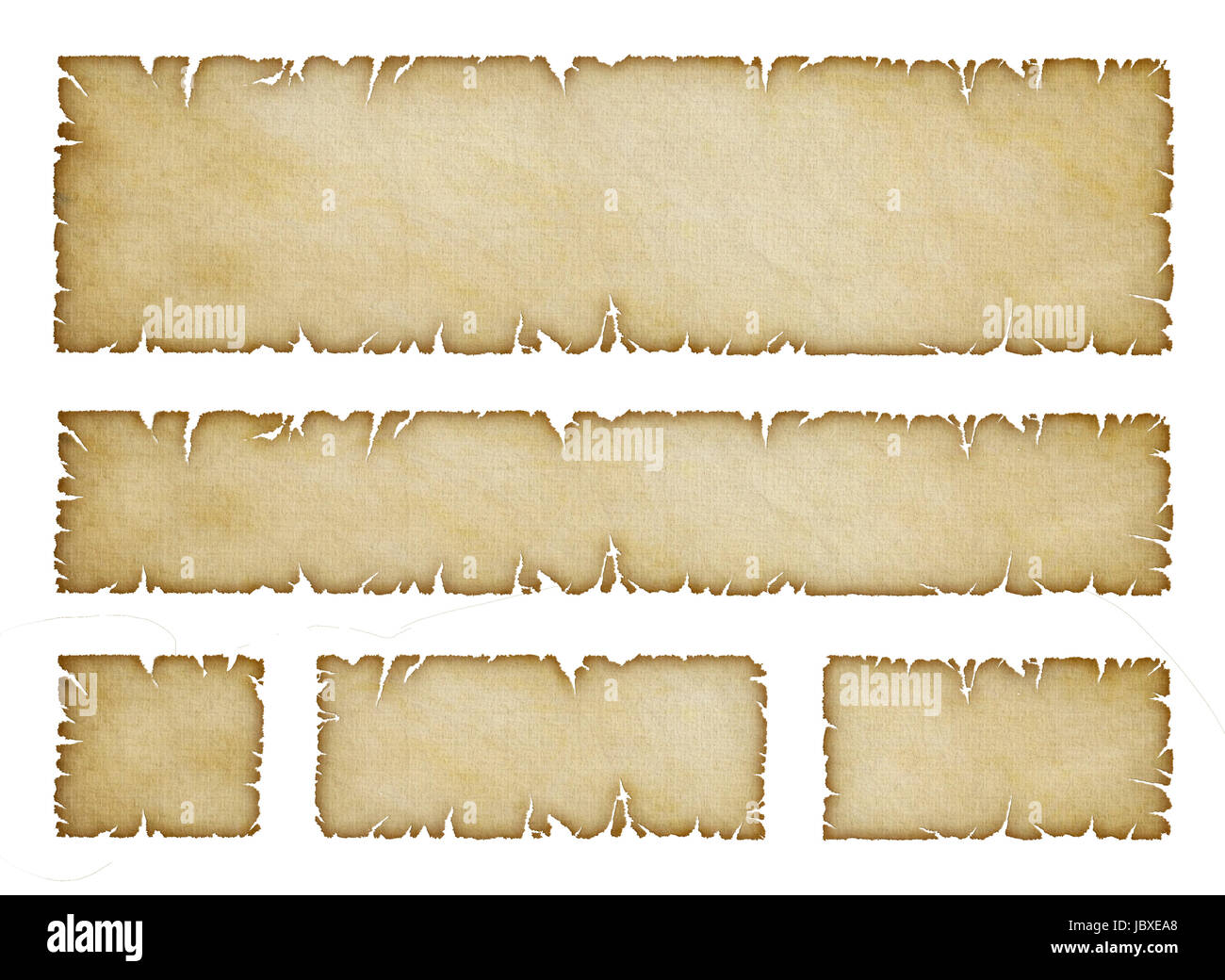 Illustration of old and crumbling parchment Stock Photo - Alamy