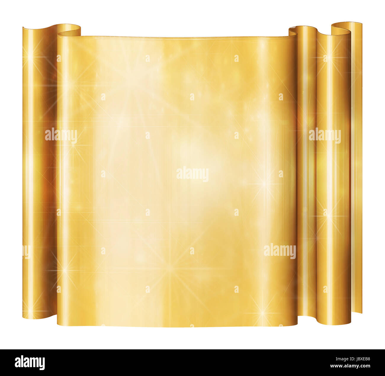 Illustration of golden scroll Stock Photo - Alamy