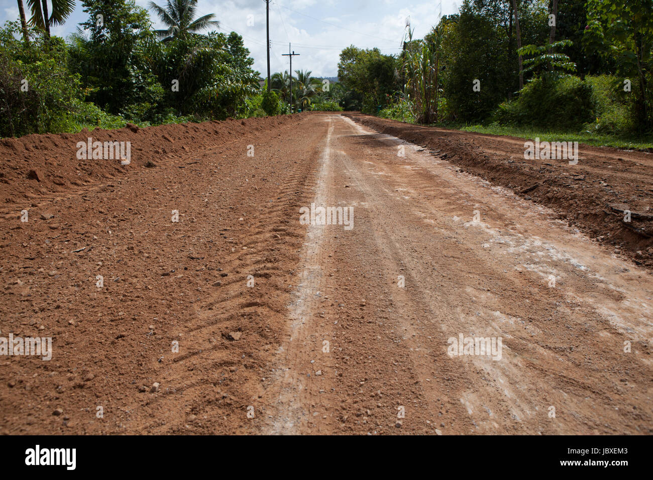 Rural road under repair hi-res stock photography and images - Alamy