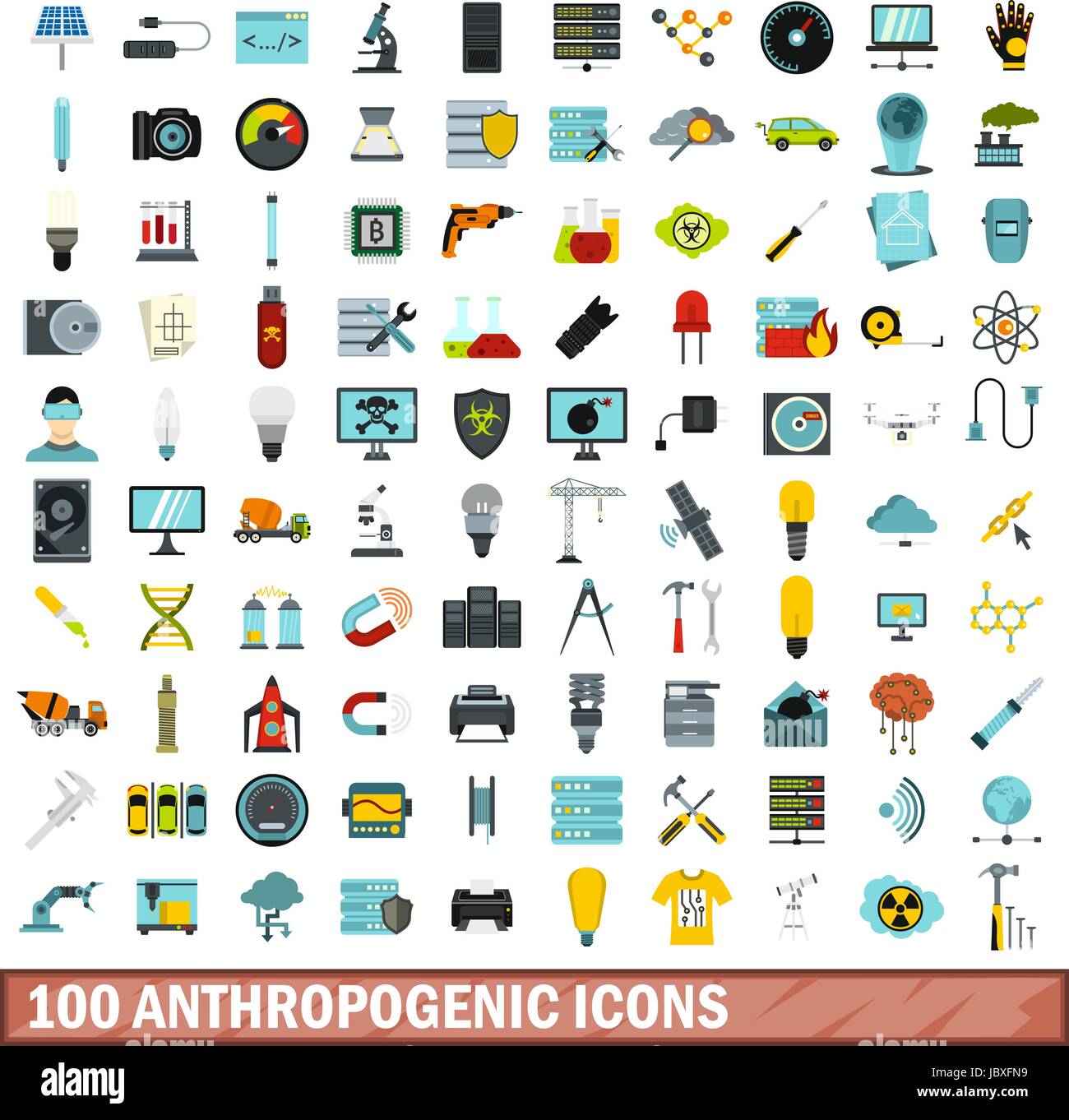 100 anthropogenic icons set, flat style Stock Vector Image & Art - Alamy 100 anthropogenic icons set, flat style Stock Vector Image & Art - Alamy