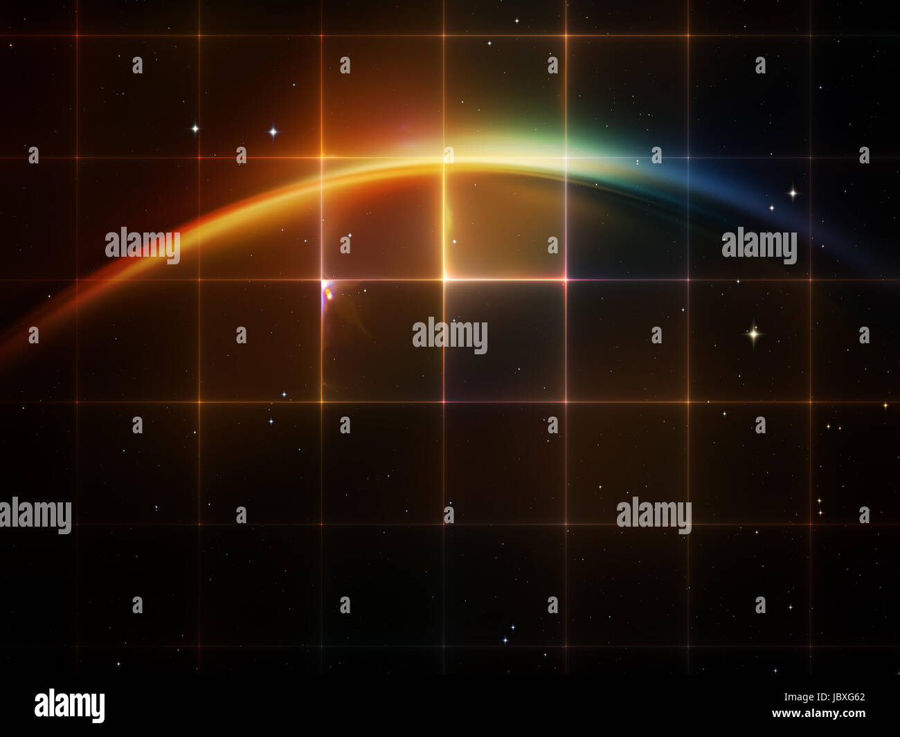 Geometry of Space series. Abstract design made of conceptual grids ...