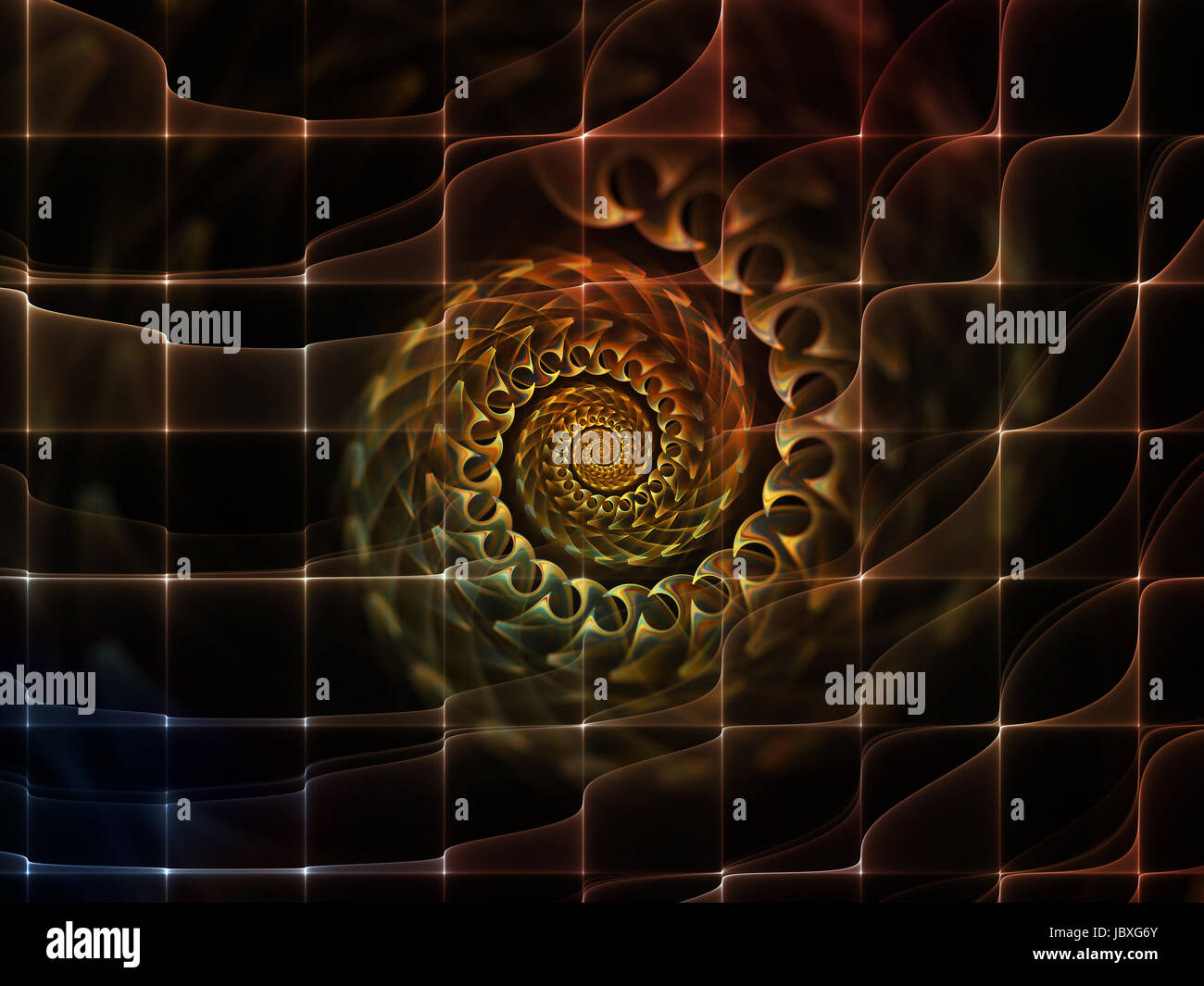 Geometry of Space series. Creative arrangement of conceptual grids ...