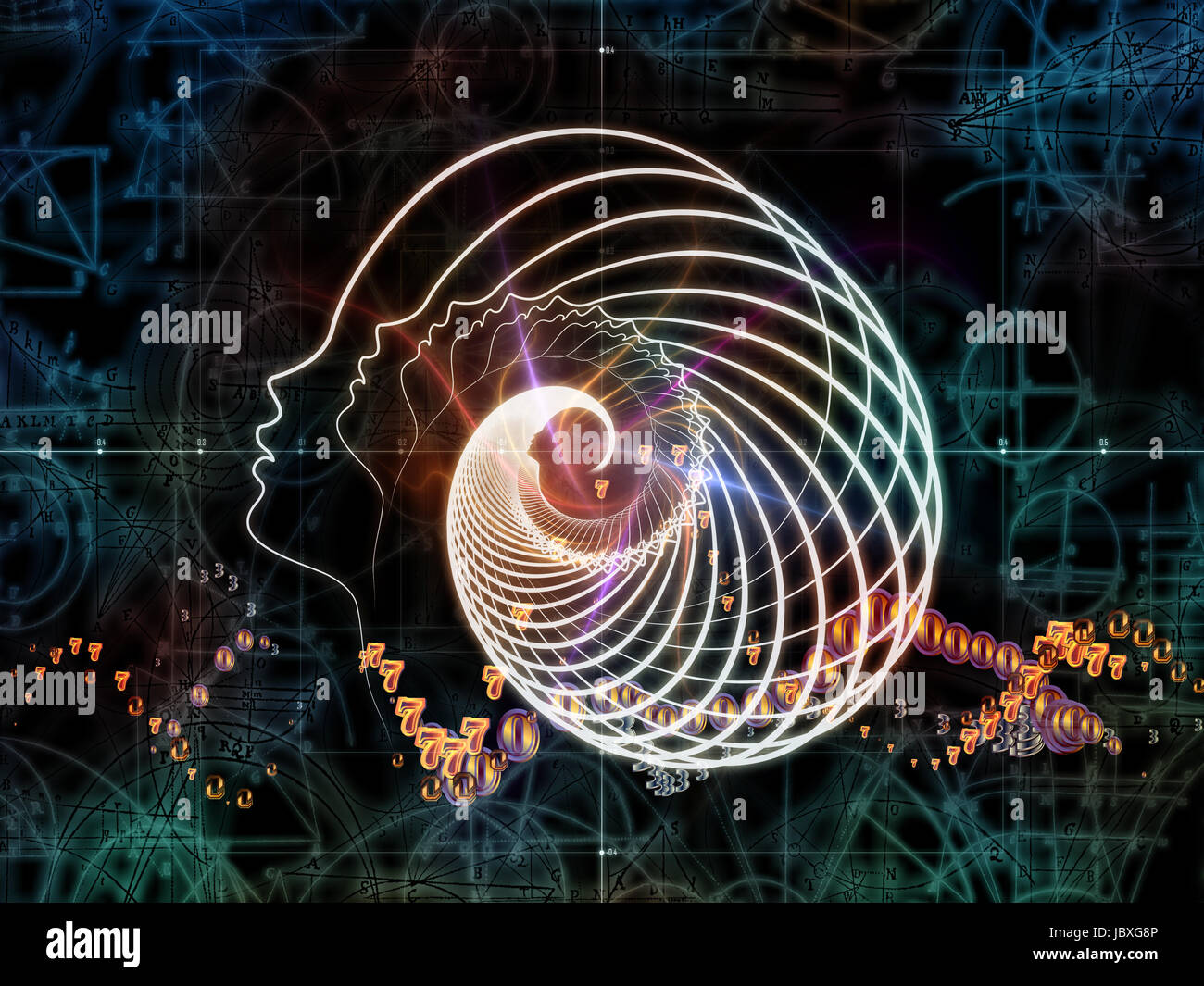 Strange Geometry series. Composition of line drawing, math and geometry ...