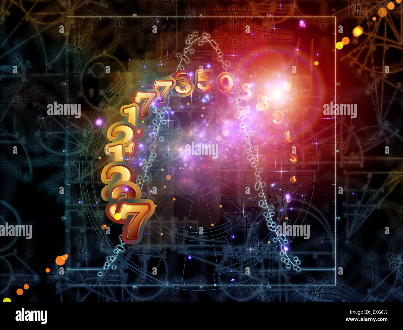 Strange Geometry series. Backdrop of line drawing, math and geometry ...